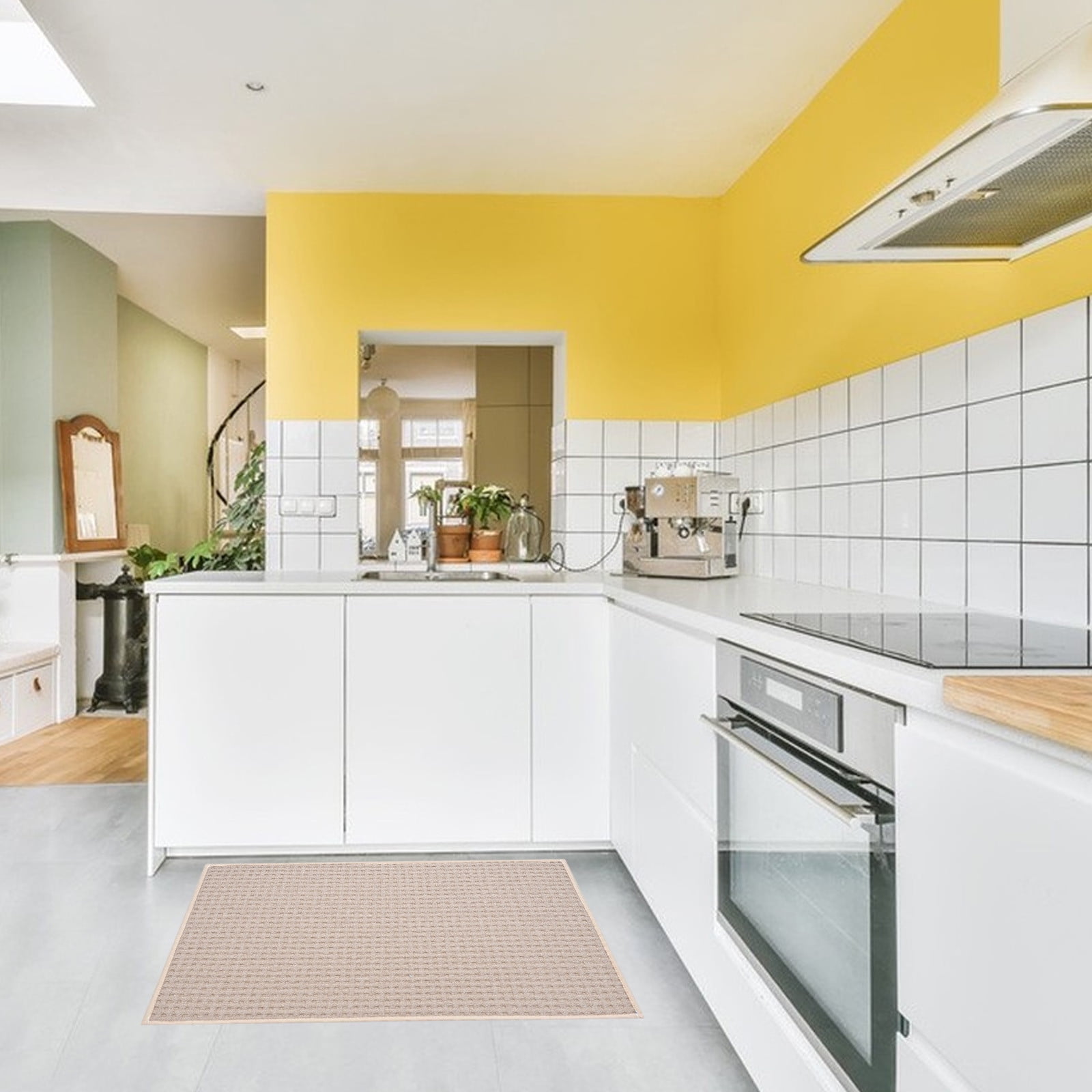 shyuyusa Kitchen Runner Rugs Mat Non Skid Washable, Absorbent Rubber ...