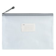 Ganenn Mesh Zipper Pouch, A4 Letter Size, Clear Zipper Bags, Document ...