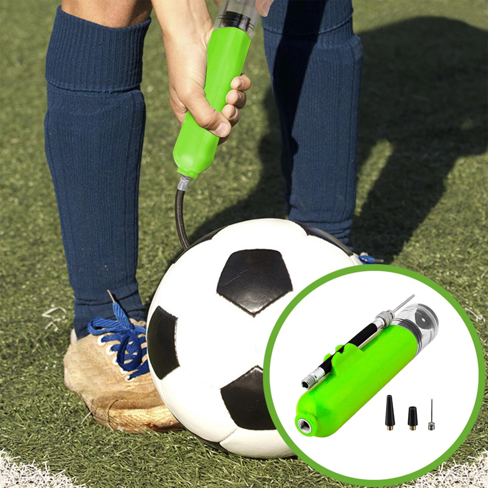 shyuyusa Mini Ball Inflator Football Basketball - Portable Inflator ...