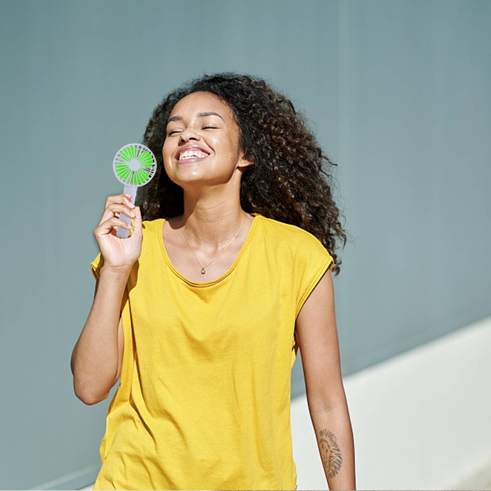 shyuyusa Mini Portable Fan, Small Handheld Fan, Small Hand Fan USB ...