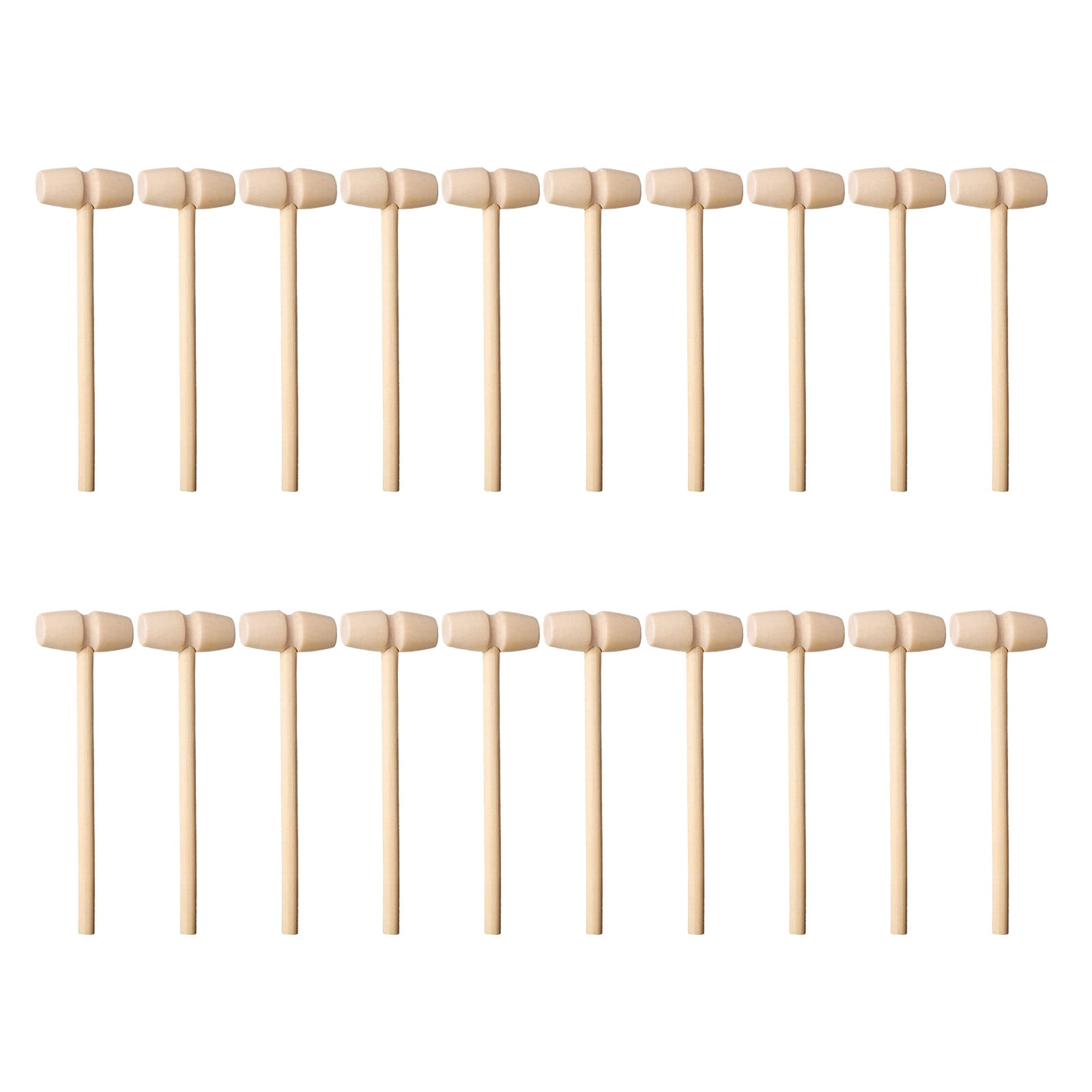 shyuyusa Mini Wooden Mallet Knocking Cake Wooden Hammer Children's Toy ...