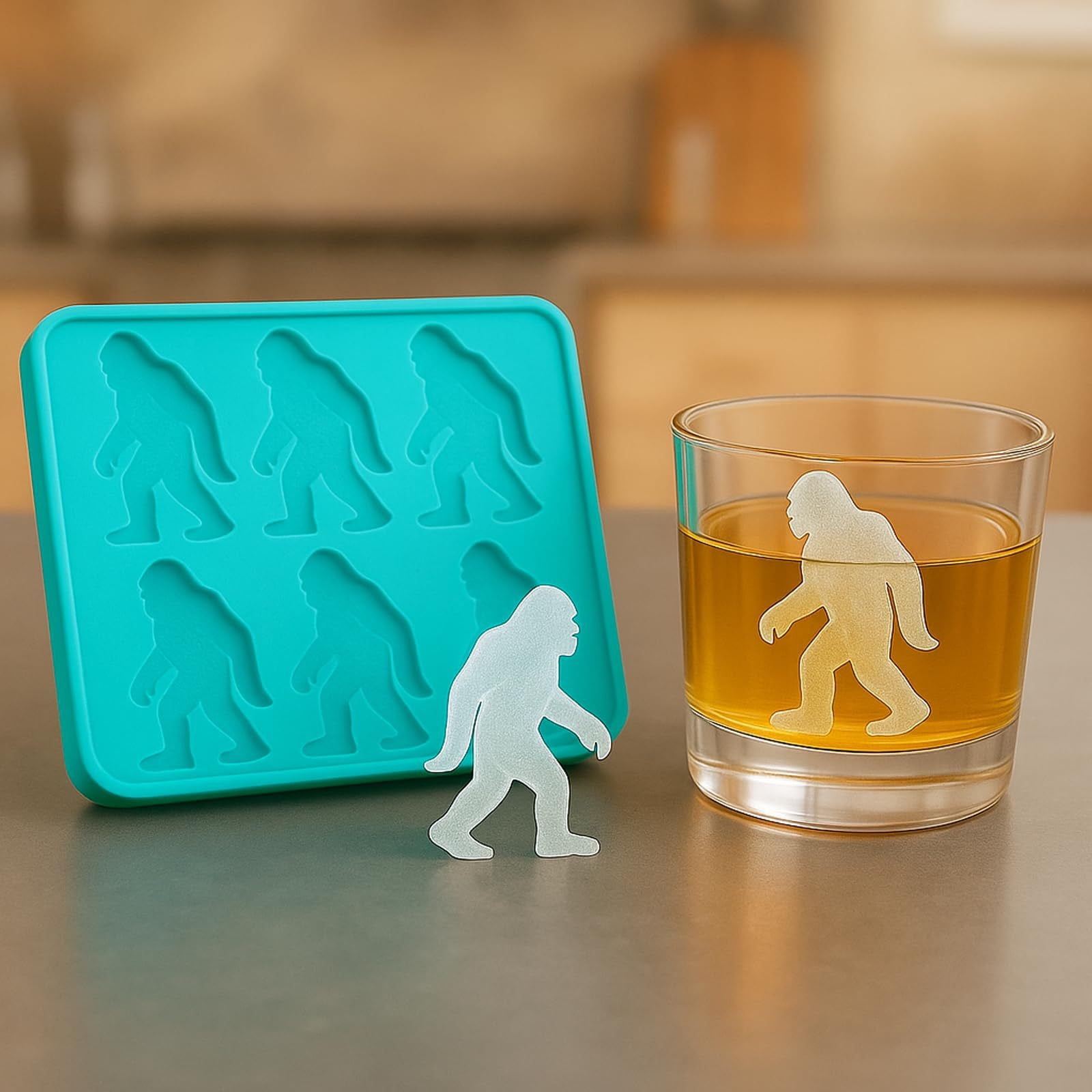 shyuyusa Monster Silicone Tray Ice Mold, 6 Cavity 3d Monster Molds For ...