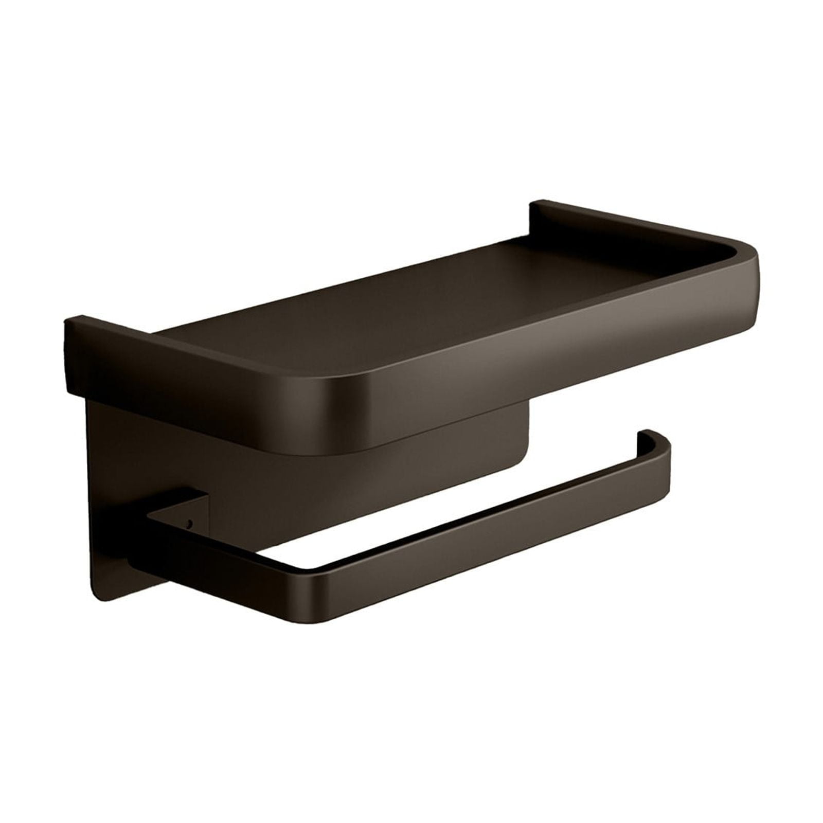 shyuyusa No-Drill Wall-Mounted Toilet Paper Holder - Mobile Phone ...