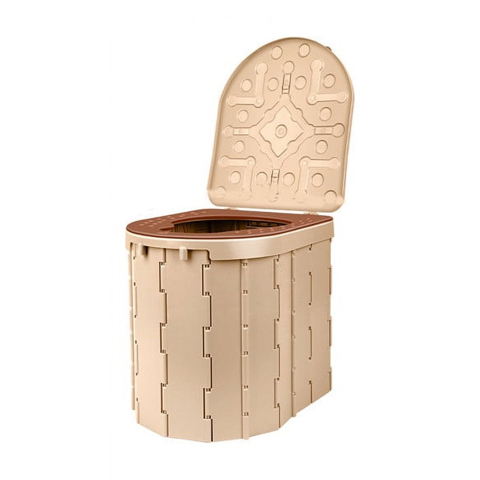 shyuyusa Portable Toilet for Adults, Soft Leather Folding Camping ...