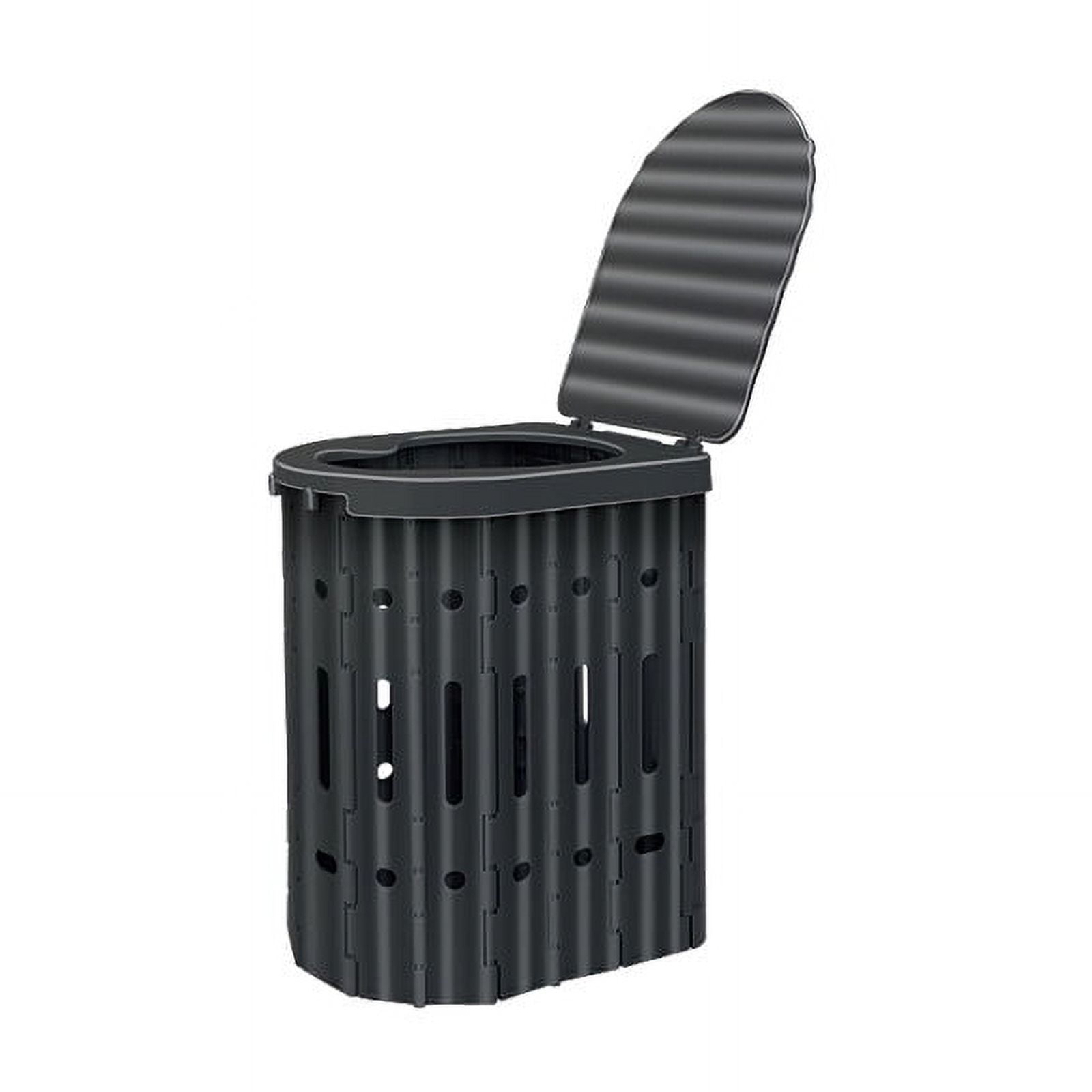 shyuyusa Portable Toilet for Adults, Soft Leather Folding Camping ...