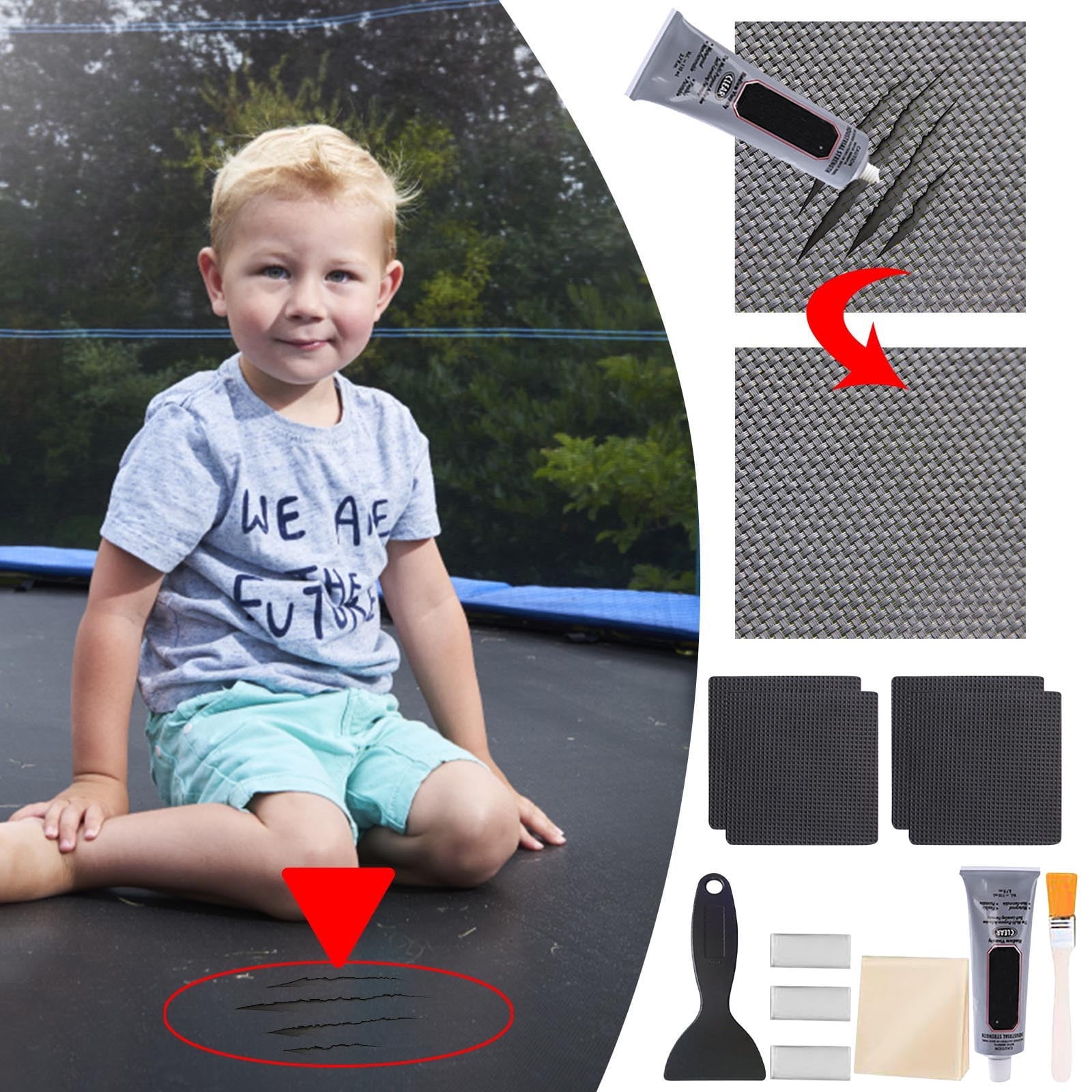 shyuyusa Repair Trampoline Kit, Inflatable Swimming Pool And Bed ...