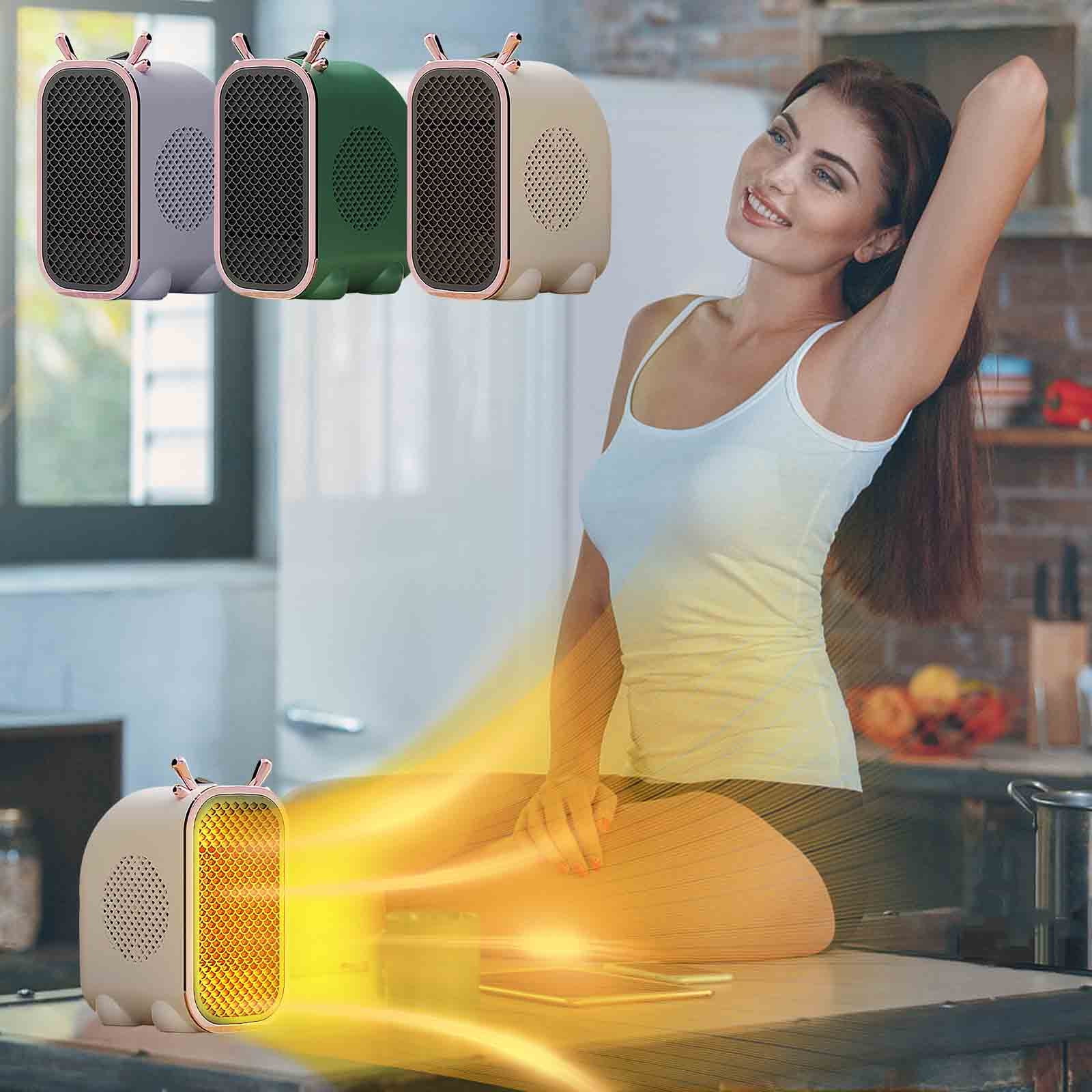 shyuyusa Small Space Heater,1500W Portable Electric Heater, Mini ...