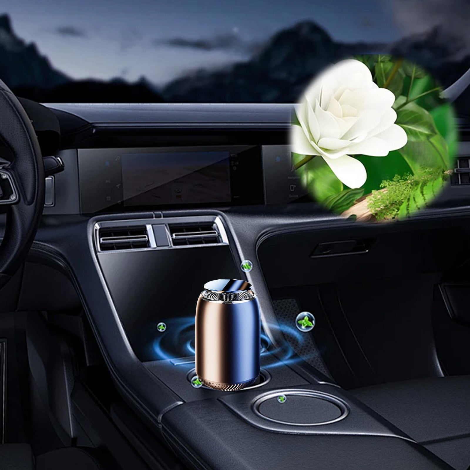 shyuyusa Smart Car Air Freshener, Car Diffuser, Essential Oil Diffuser ...