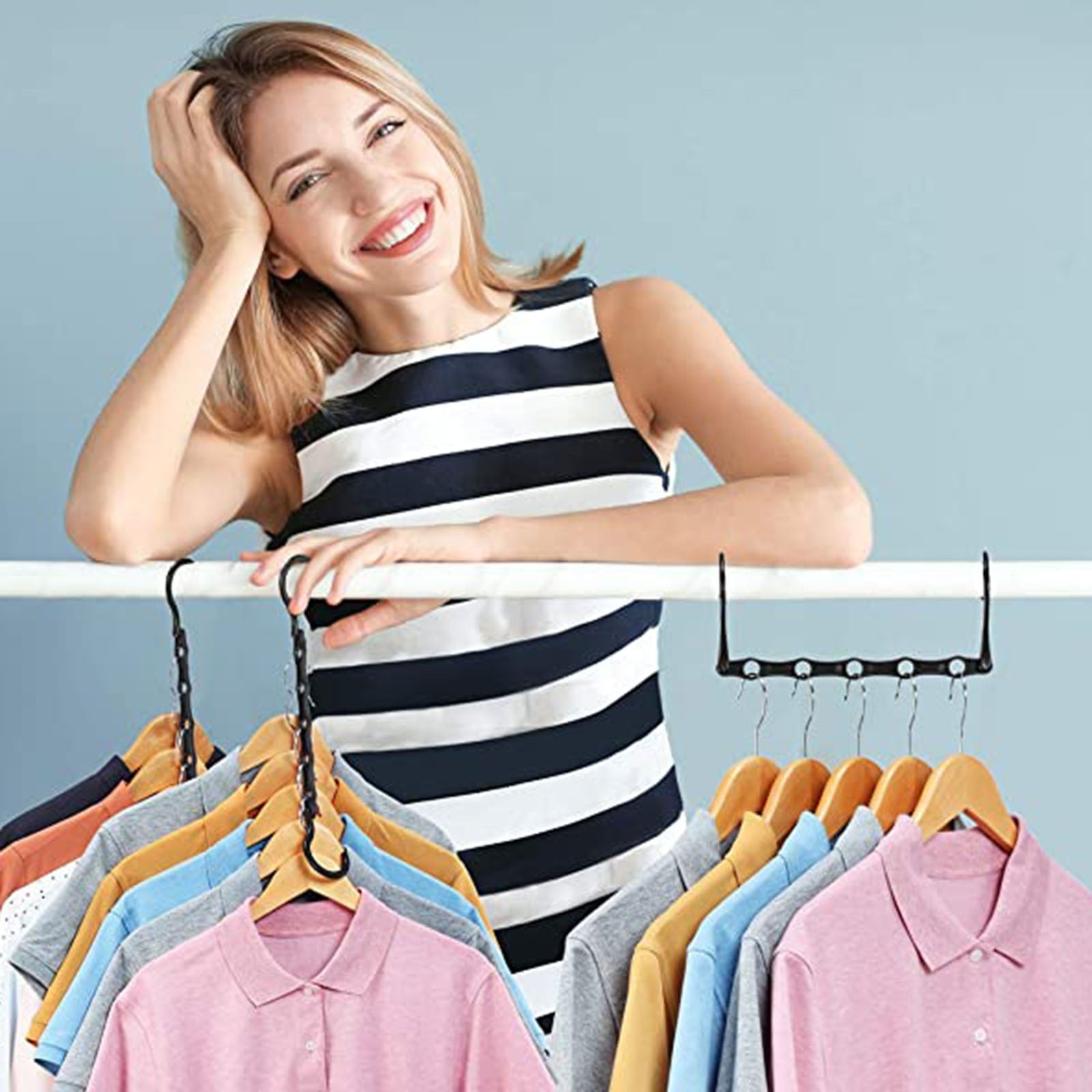 shyuyusa Space Saving Hangers Premium Smart Hanger Hooks Sturdy ...