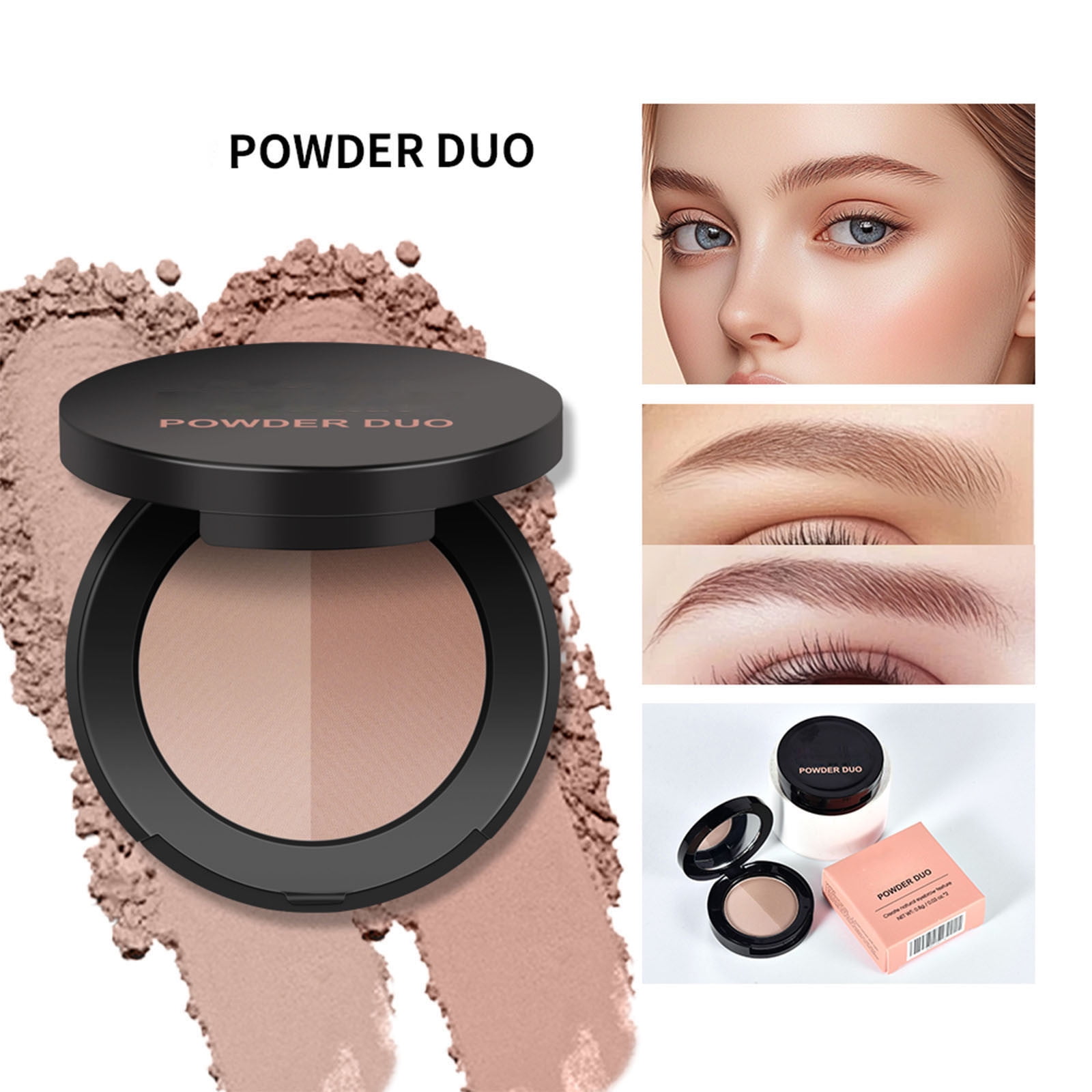 shyuyusa Two Color Eyebrow Powder Set with Tool for Shaping and ...