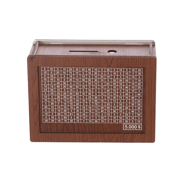 shyuyusa Wooden Money Box With Money And Numbers With Counter Crafts ...