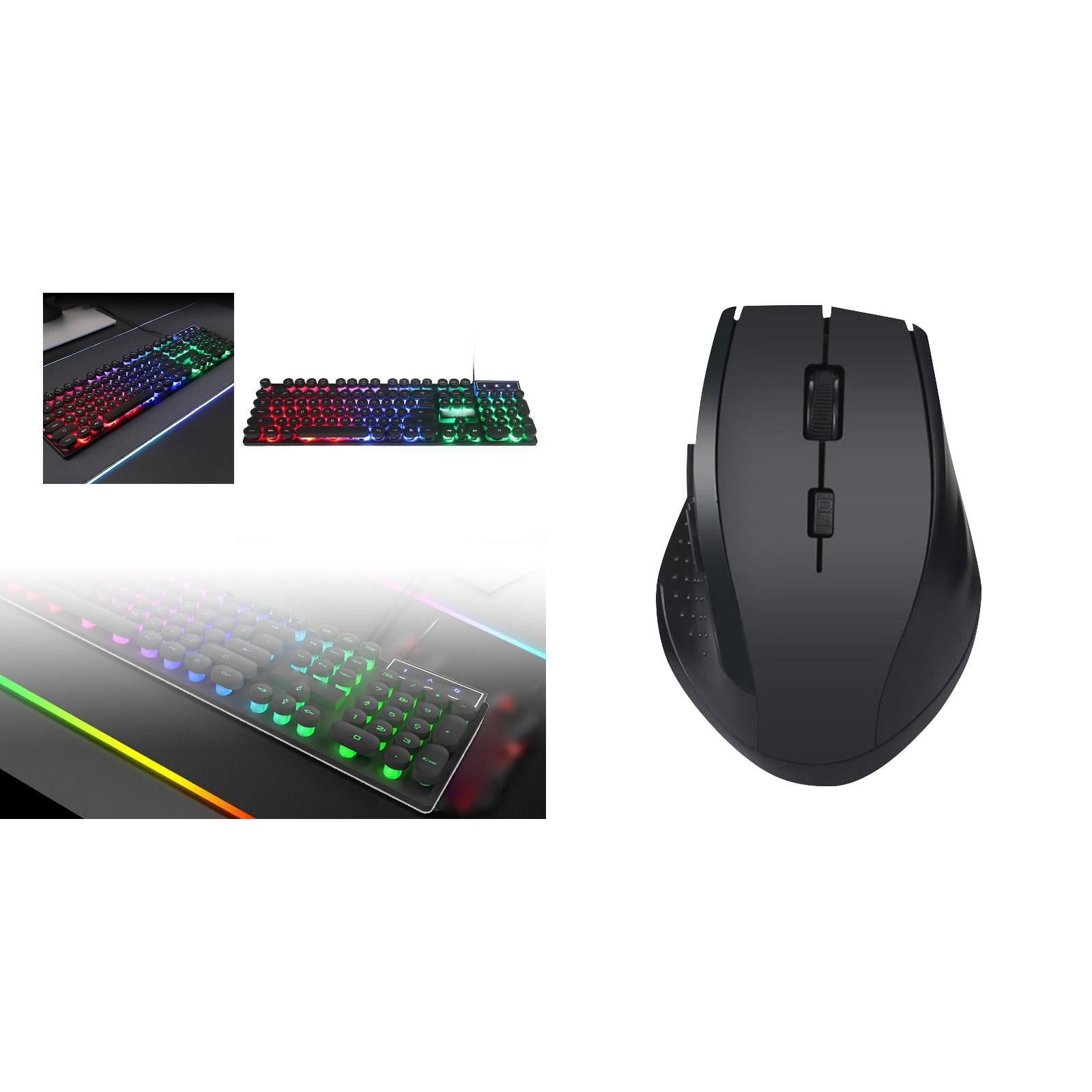 silent gaming mouse Programmable Buttons for Windows, Mac Gamer USB ...