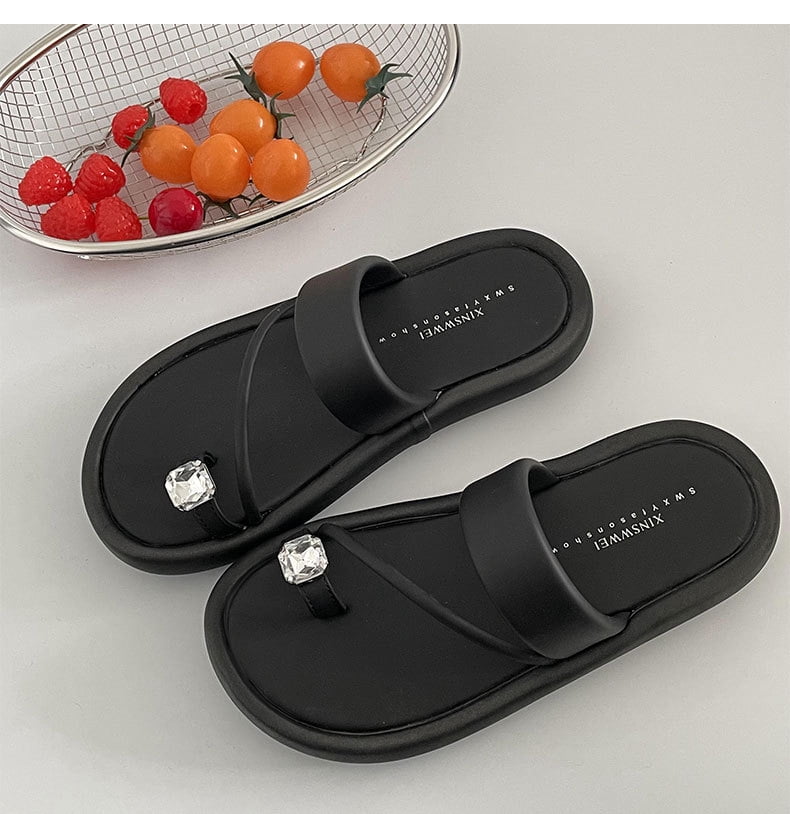 silver Internet Popular Super Popular High-Level Thick Slippers Women‘s ...