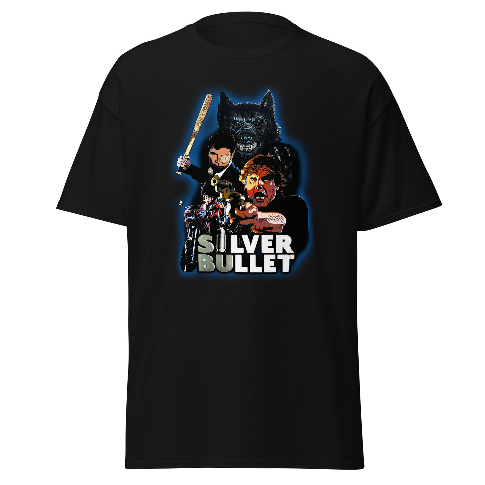 silver bullet movie classic tee 80s horror shirt - Walmart.com