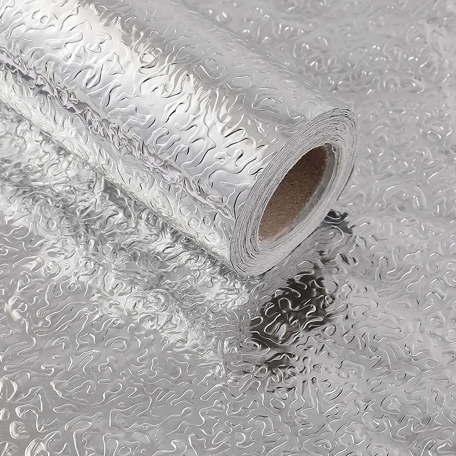 silver contact paper metallic texture 40cm waterproof and oil-proof ...