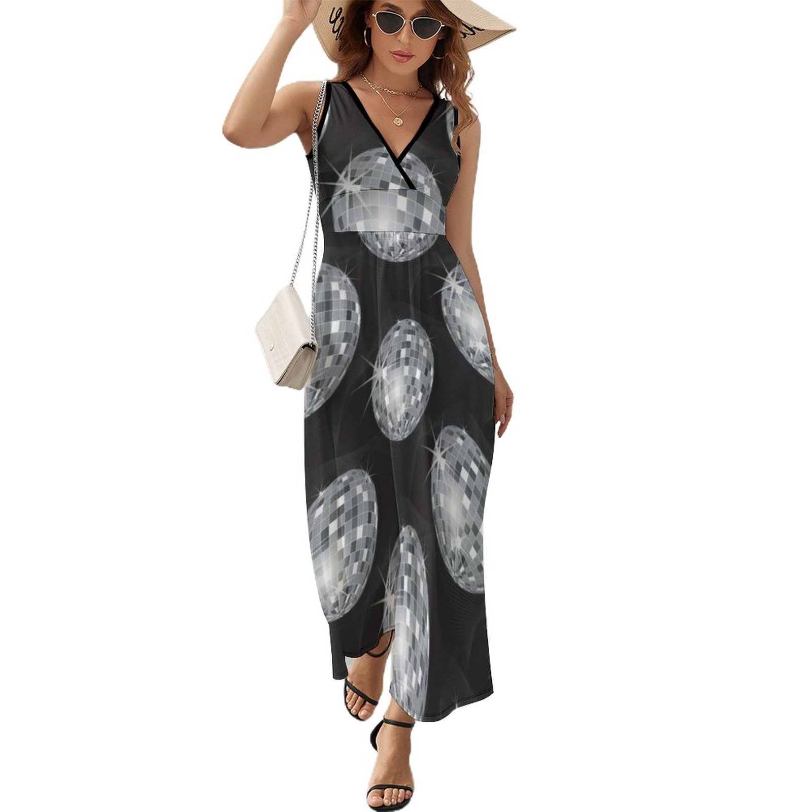 silver disco ball Sleeveless Dress dress dresses wedding dresses for ...