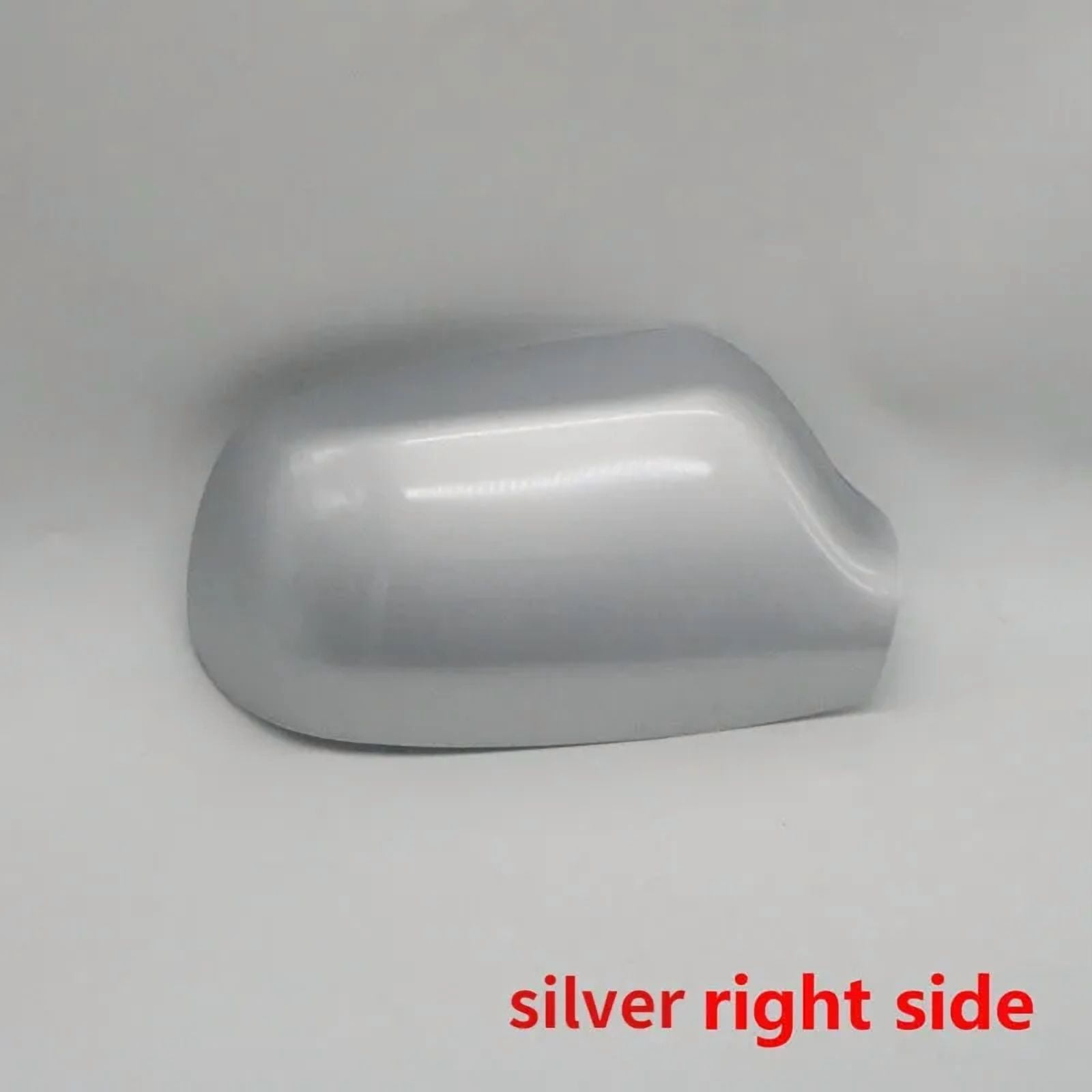 silver right side-Car Wing Door Outside Mirror Covers Caps Rearview ...