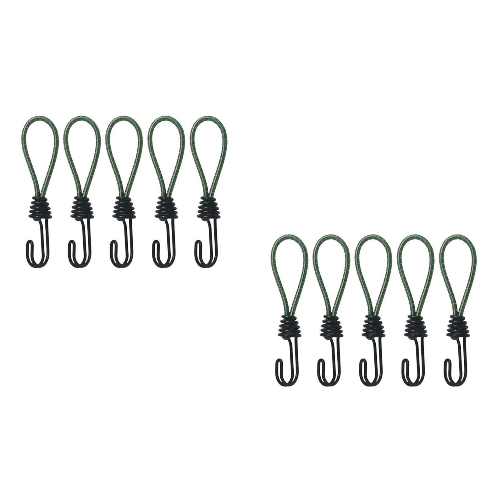 simhoa 10 Pieces Bungee Cord Short Bungee Cord Portable Bungee Strap ...