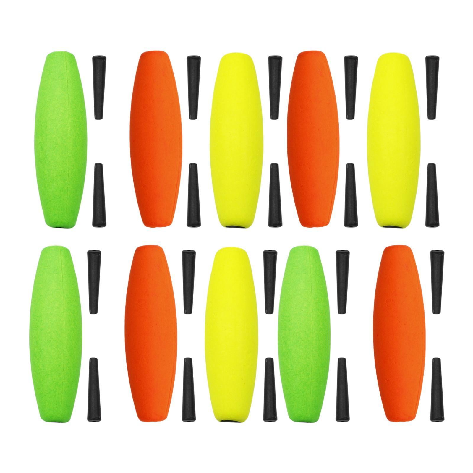 simhoa 10 Pieces Fishing Floats Foam Fishing Peg Floats Buoyancy Gear ...