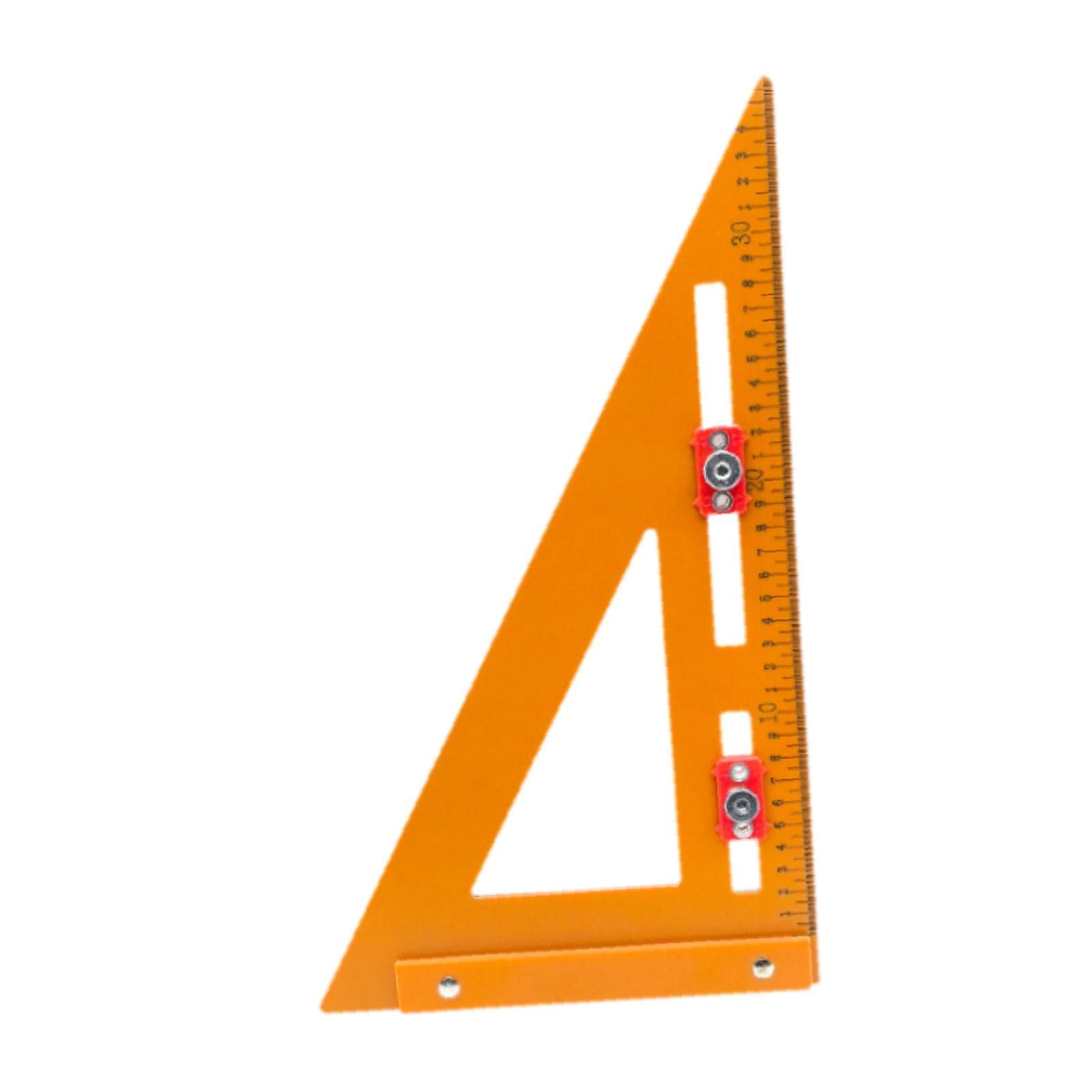 simhoa 2 in 1 Triangle Ruler Measuring Layout Tool 4.5mm Hole High ...
