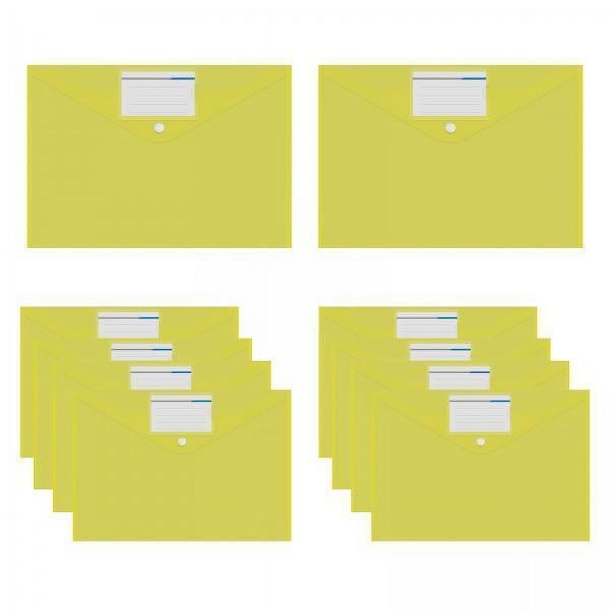 simhoa 2x10 Pieces File Folder with Label Pocket for Bill Receipt Cards ...