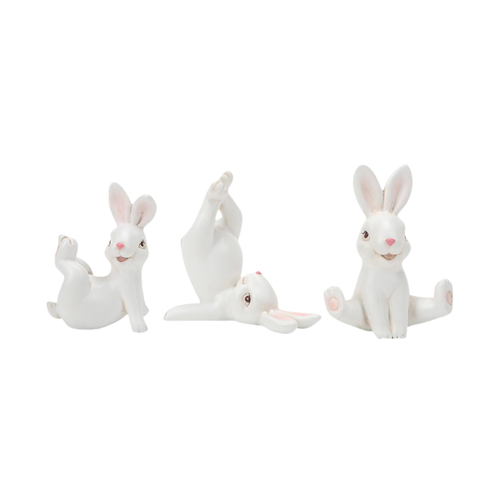 simhoa 3 Pieces Garden Miniature Figures Statues Collection, Decorative ...