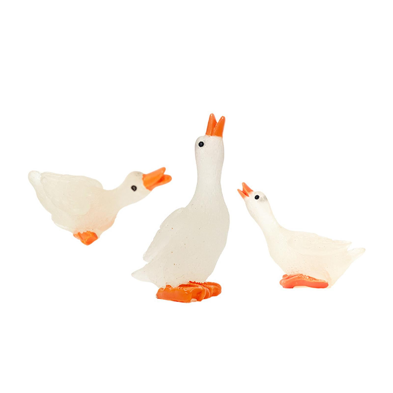 simhoa 3 Pieces Statues Backyard Pond Ducks Decoration Funny Outdoor ...