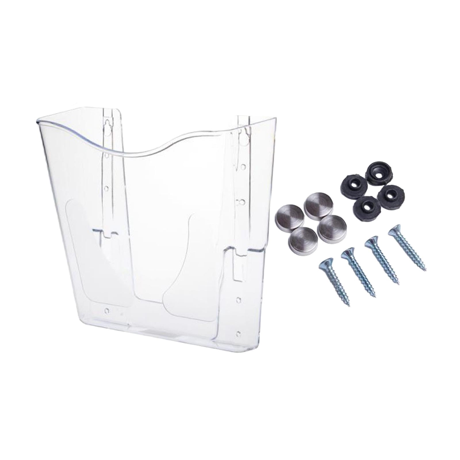 simhoa Acrylic Wall Hanging File and Magazine Holder Literature Holder ...