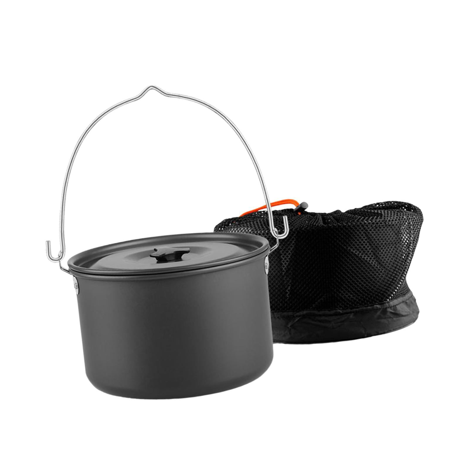 simhoa Camping Pot Hanging Pot Easy to Clean Kettle Cookware Stockpot ...
