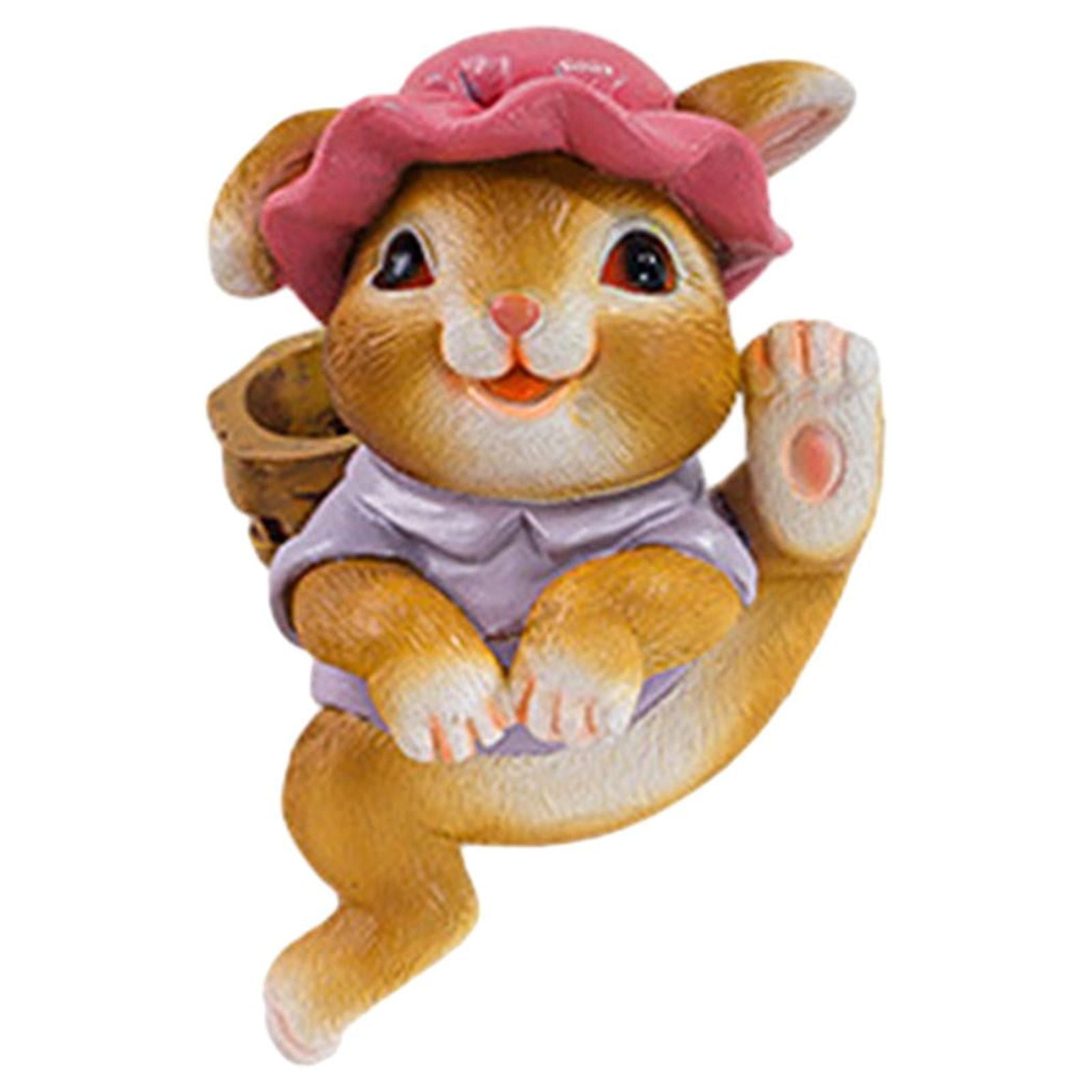 simhoa Climbing Animal Figurine Pots Vase Hugger Garden Ornament Resin ...