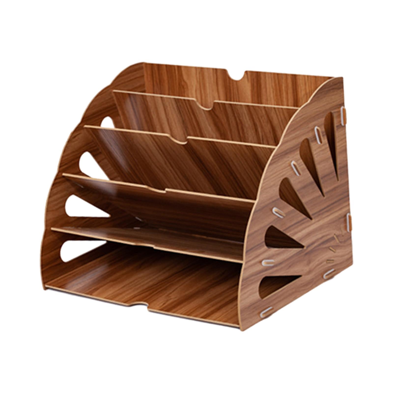 simhoa Desk File Organizer File Holder Brochures File Rack Dividers ...