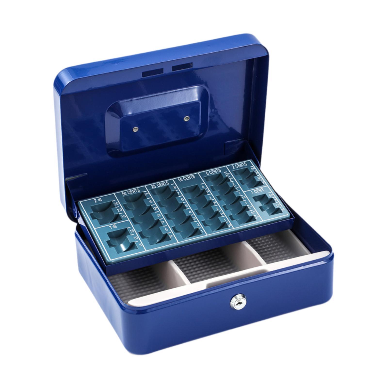 simhoa Drawer Box Money Compartment Box with Key Professional Lock Safe ...