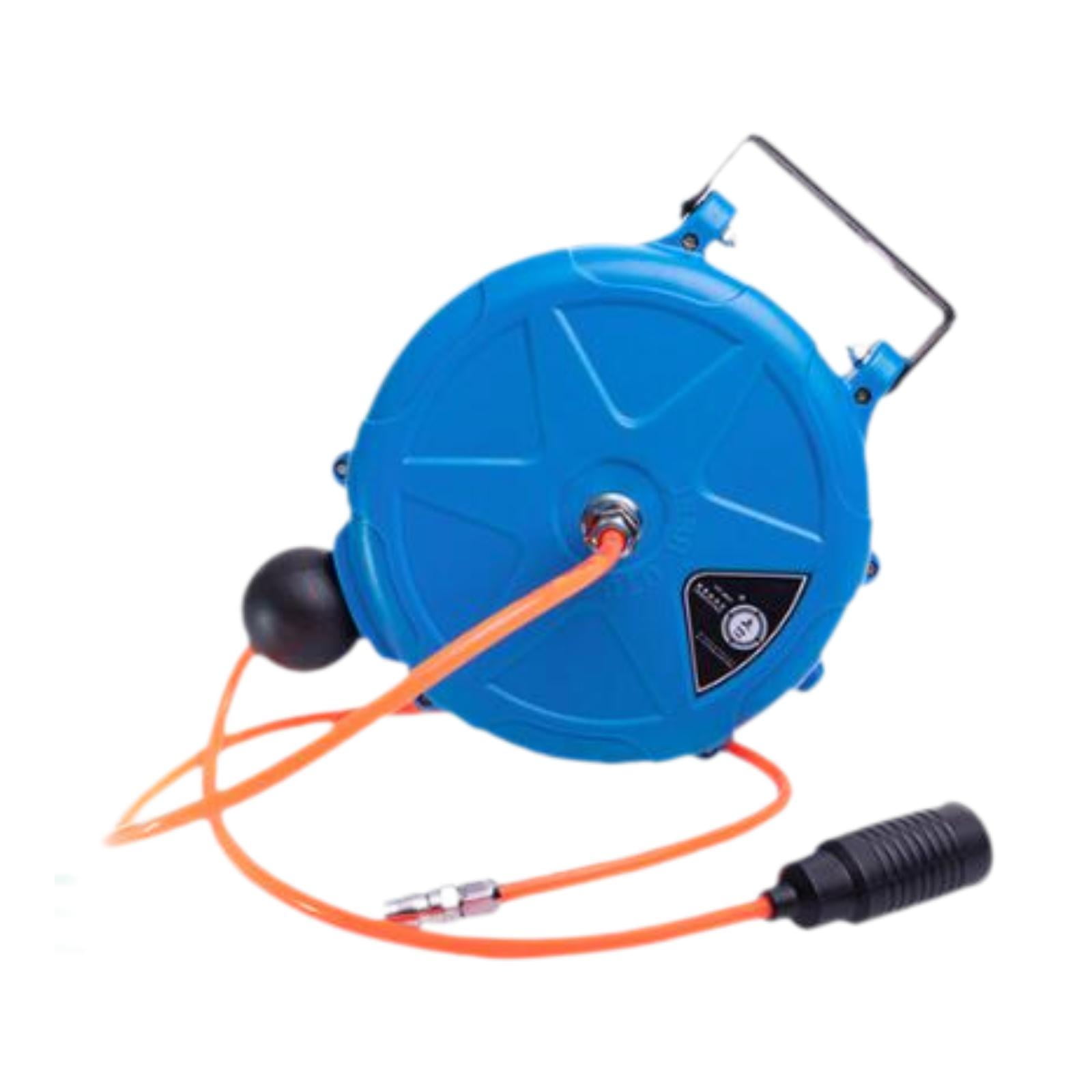 simhoa Garden Hose Roller Wall Bracket Compact Slow Retreat Blue s ...