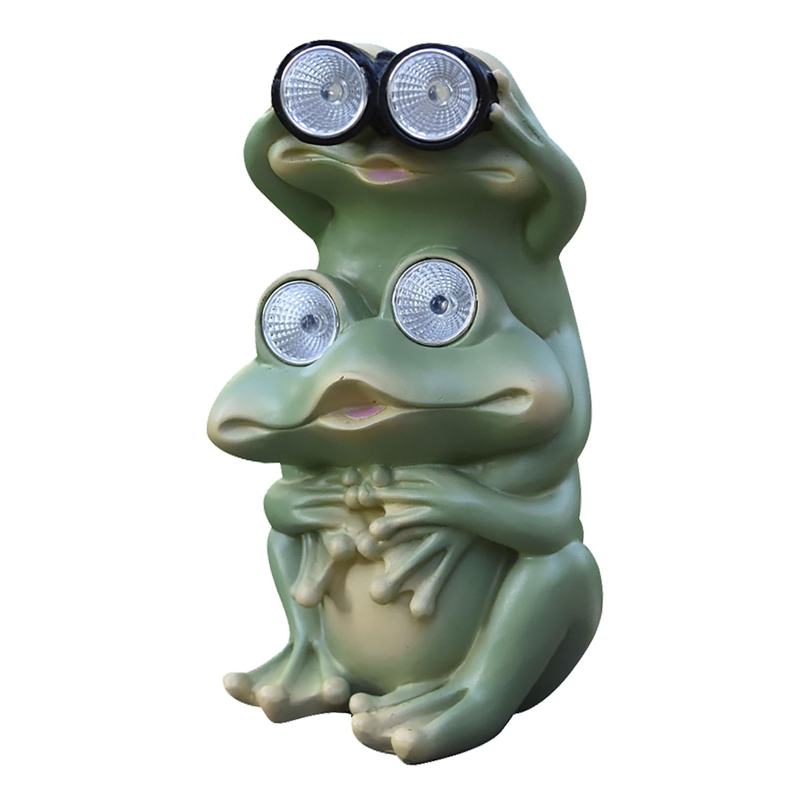 simhoa Garden Solar Statue, Resin Animal Figurine Collectible Sculpture ...