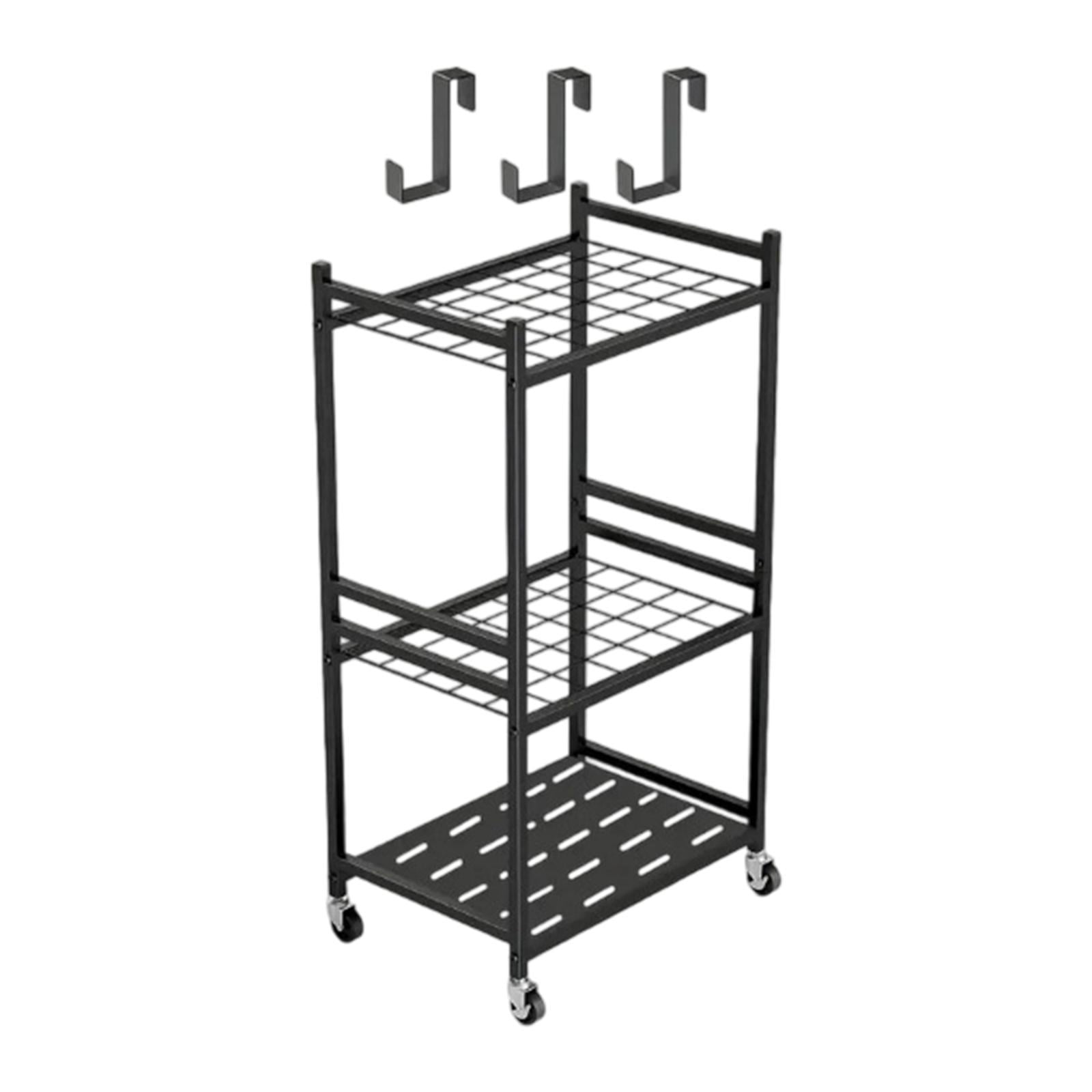 simhoa Garden Tool Organizer Rakes Shovels Rack Metal Easy to Install ...
