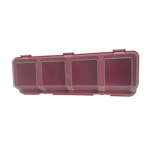Red 2-Piece Garage Tool Bin - Stackable Plastic Storage Organizer for ...