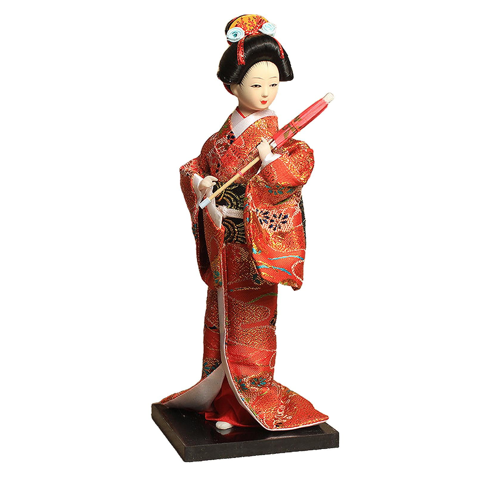 simhoa Japanese Geisha Kimono Dolls Decor, Vintage Traditional ...