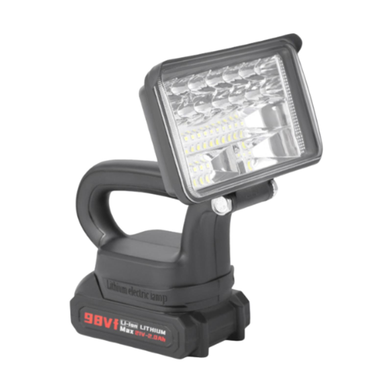 simhoa LED Work Light Construction Light Cordless Rechargeable Lamp Job ...