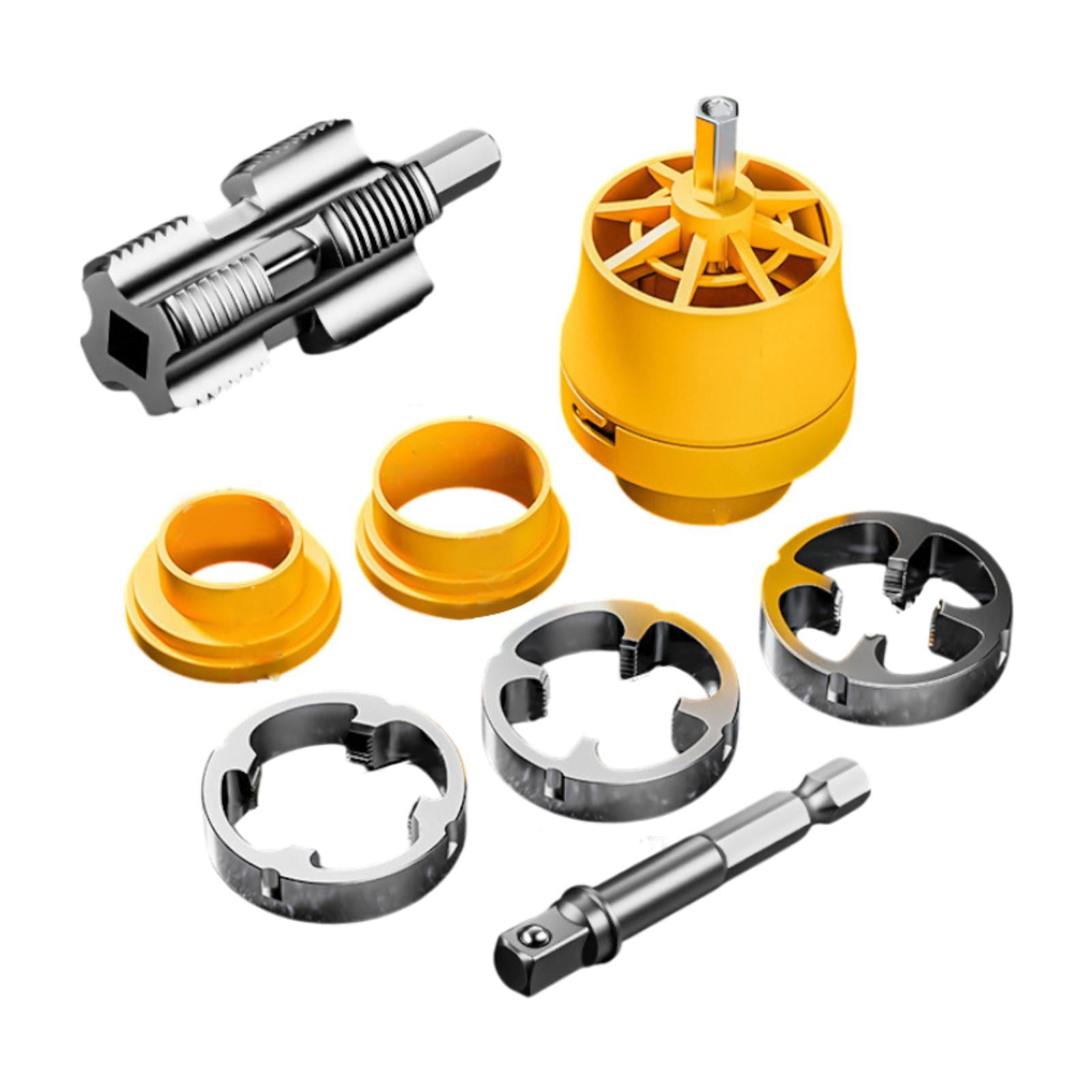 simhoa PVC Pipe Threader Kit Plumbing Tools Hand Tool Opener ...