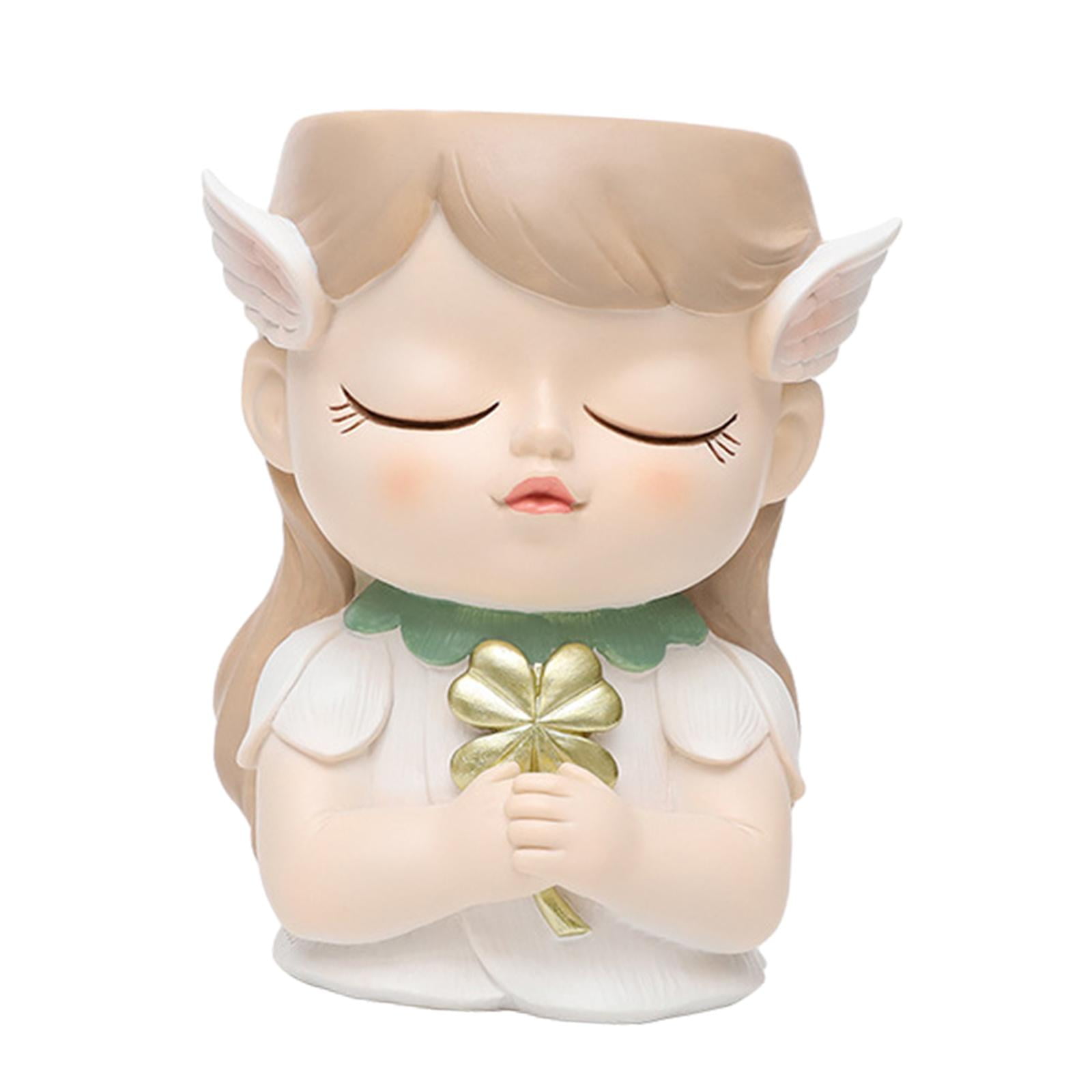 simhoa Plant Pot Elf Girl Flower Pot Cute Indoor Flower Vase Bud Vase ...