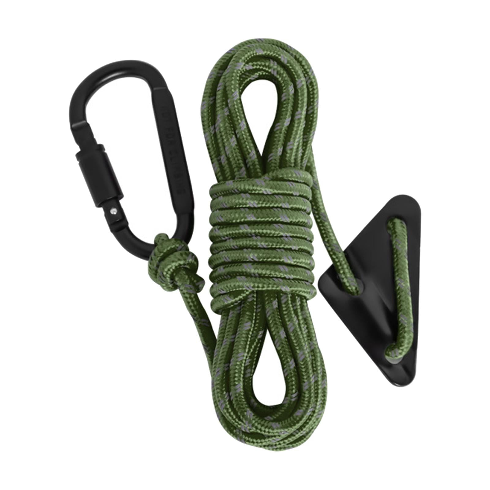 simhoa Reflective Tent guyline Tent Rope 5mm Thickened Guy Lines with ...