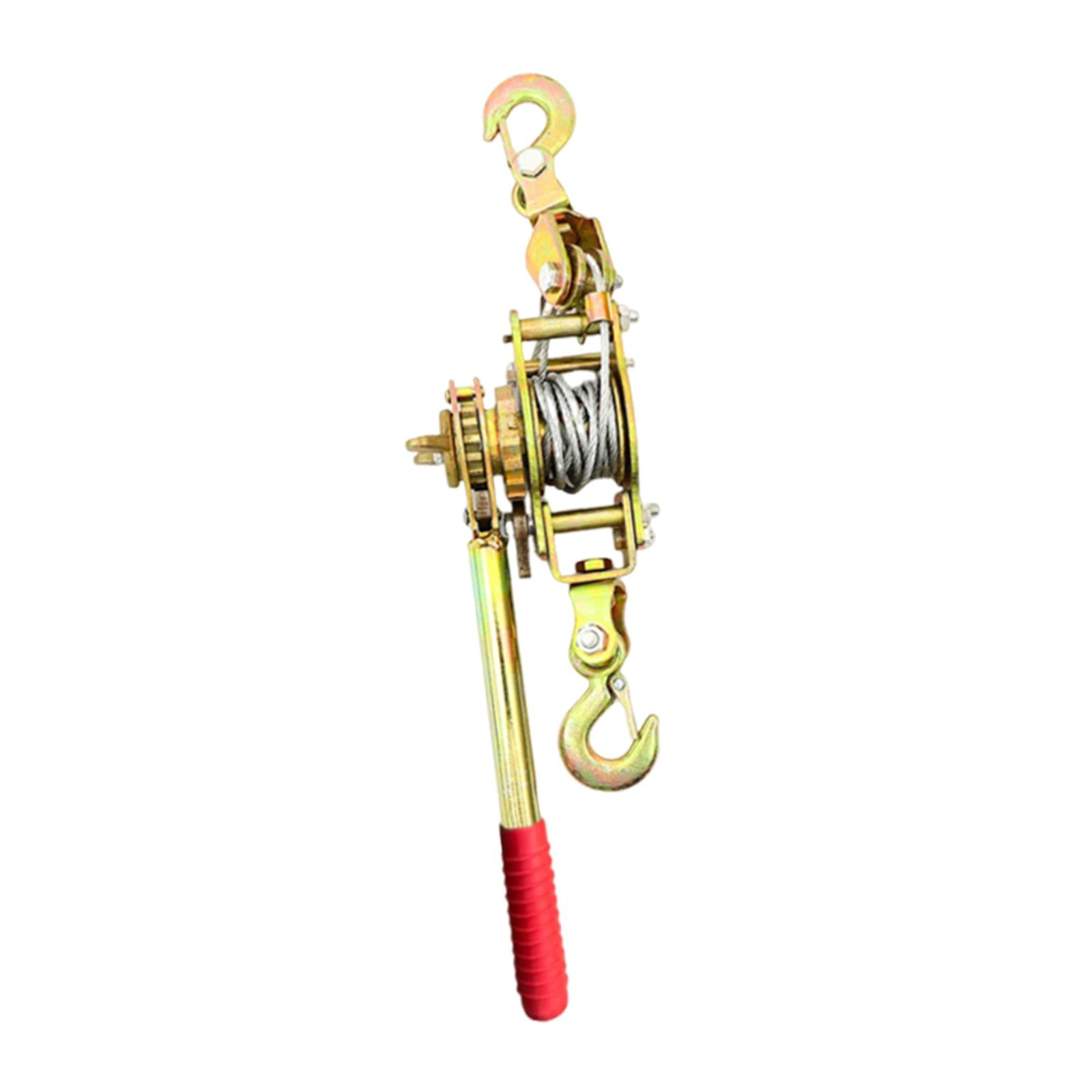 simhoa Rope Puller Manual Steel Wire Tensioner with 2 Hook with ...
