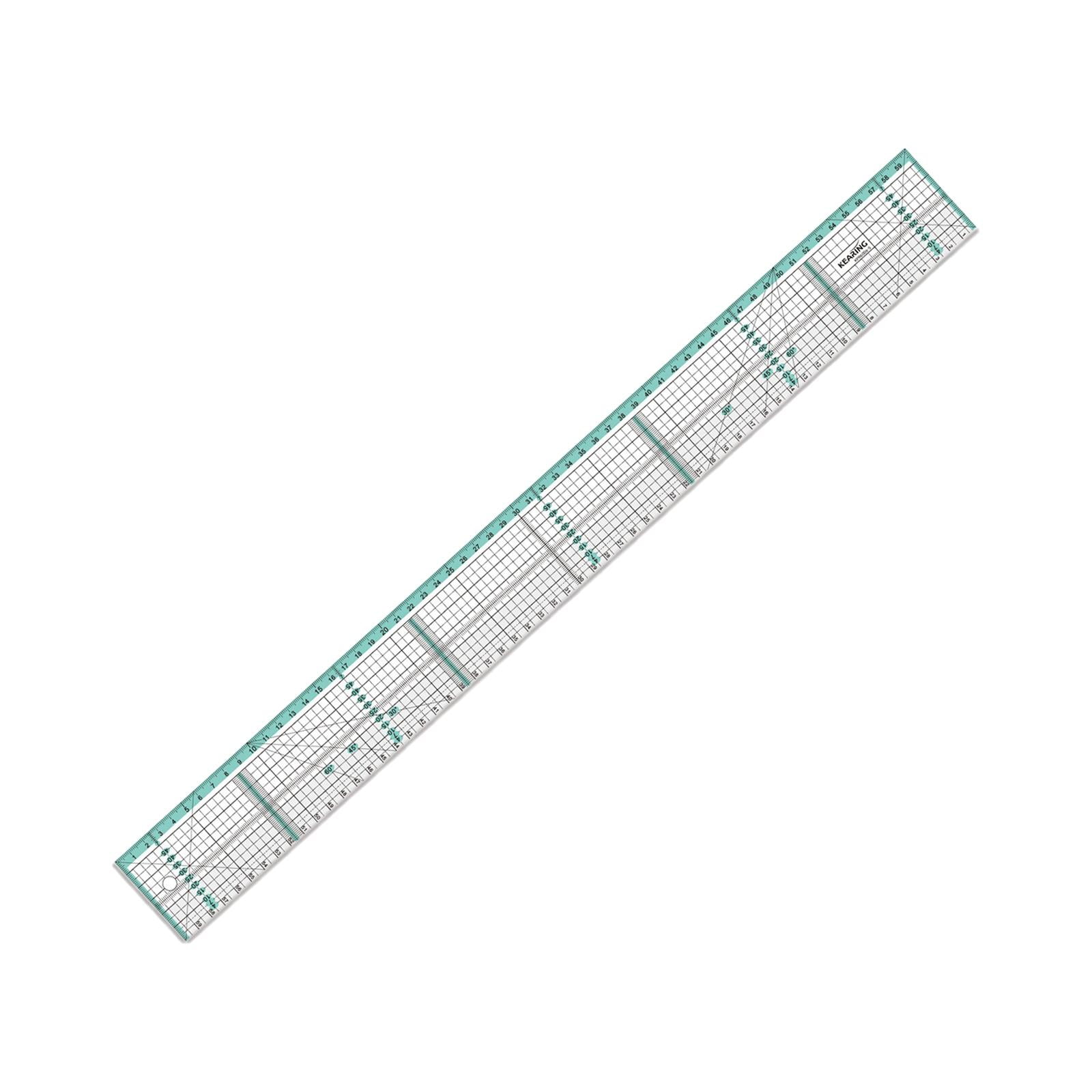simhoa Sewing Ruler Metric Ruler Unique Lightweight Clear Sewing Tool ...