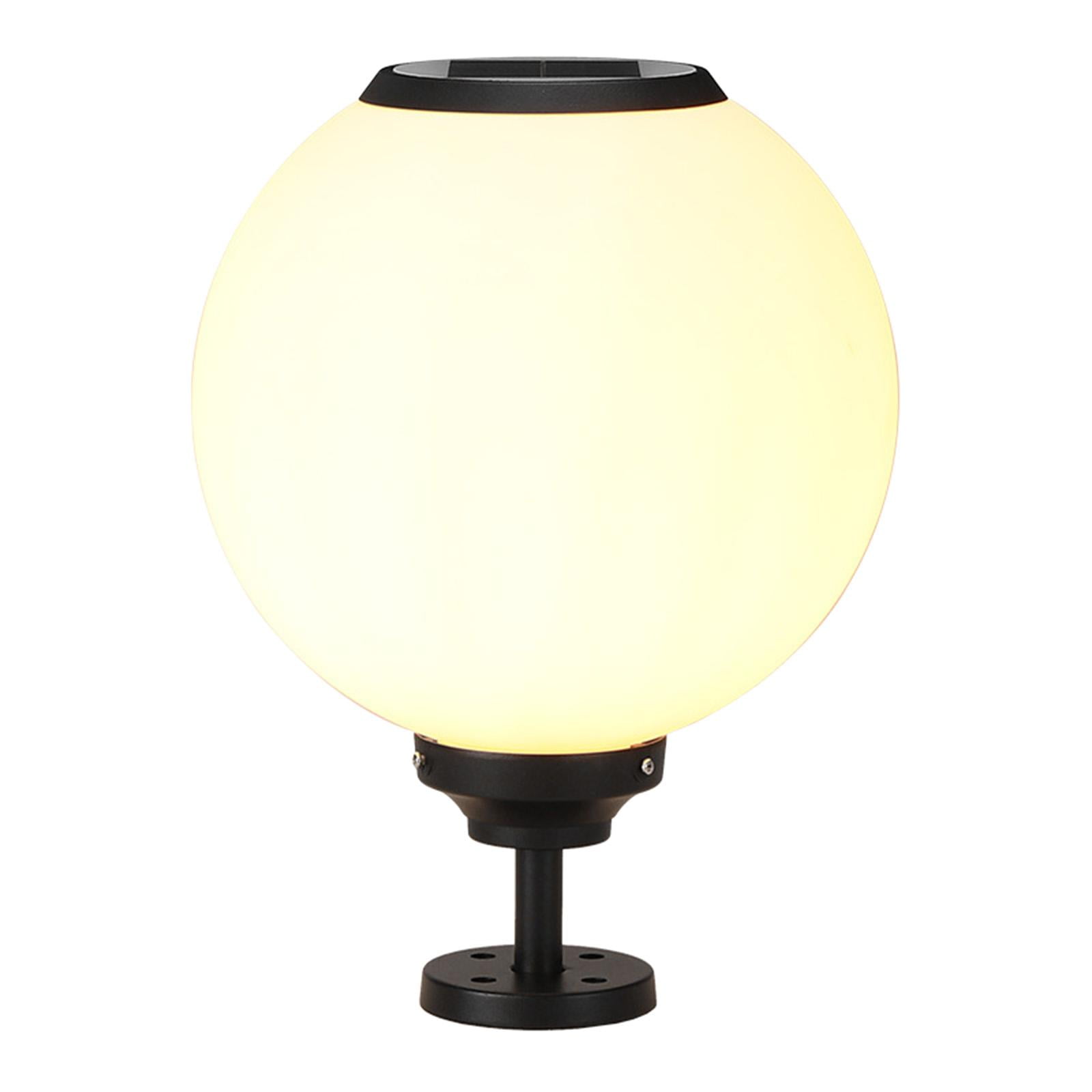 simhoa Spherical Globe Ball Pillar Lantern, Post Mount Globe Lights ...