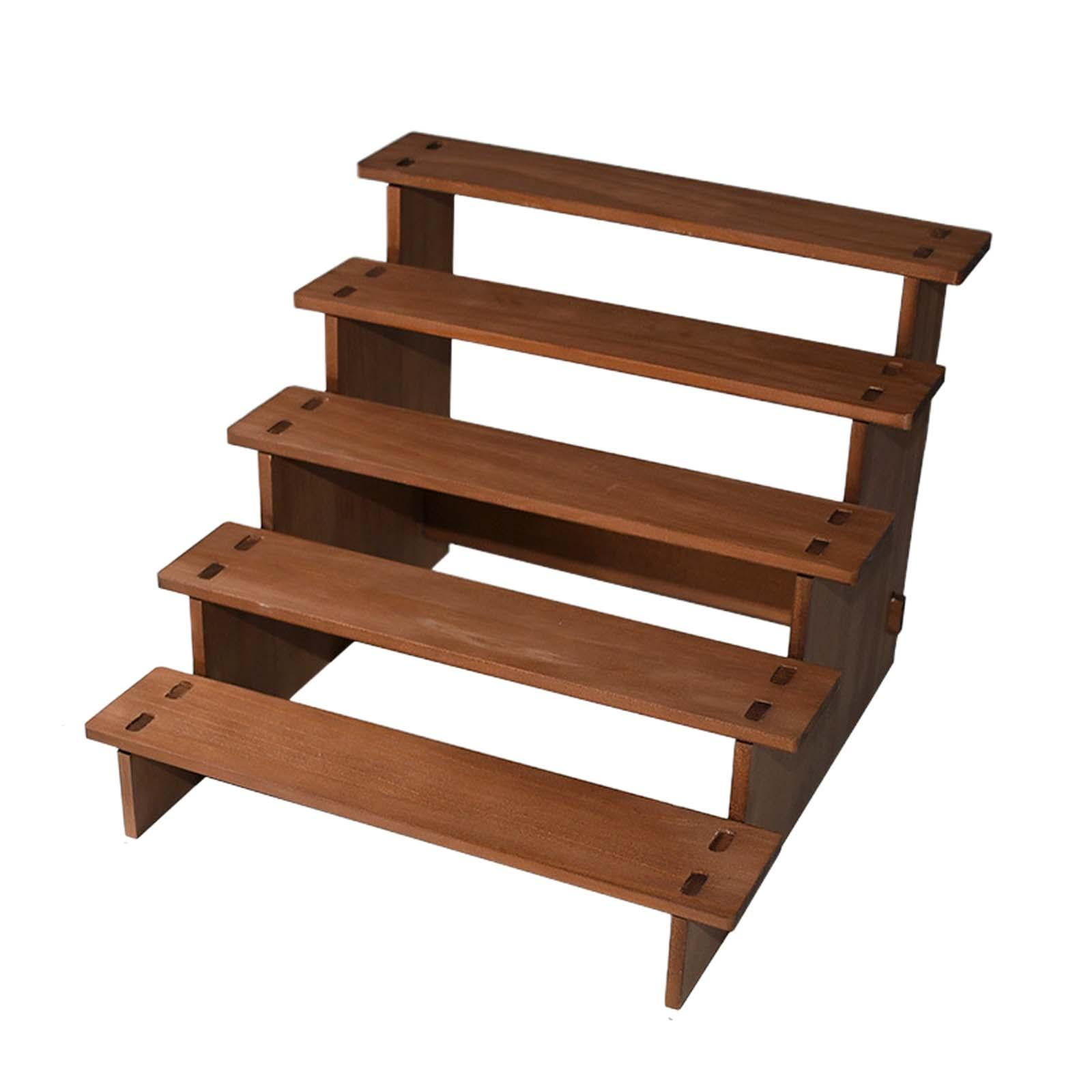 simhoa Wood Countertop Display Riser Stand Spice Rack Versatile Rustic ...