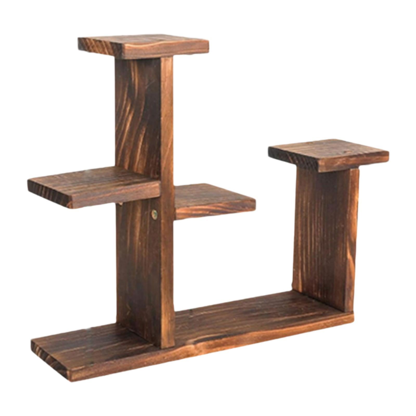 simhoa Wooden Planting Stitch Plant Display Rack Sturdy Novelty Desktop ...