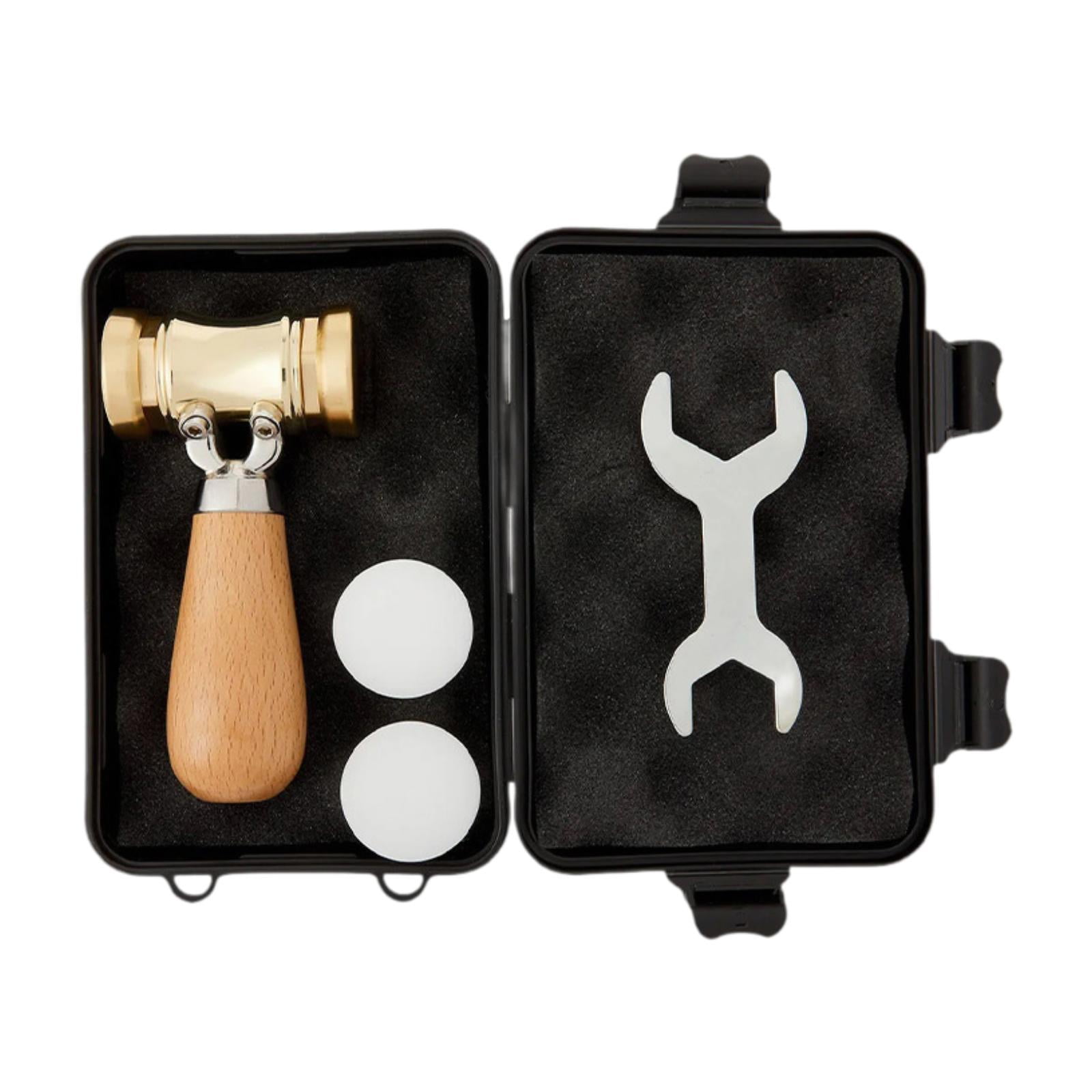 simhoa Woodworking Brass Head Mallet Carpenter Hand Tool Wooden Handle ...