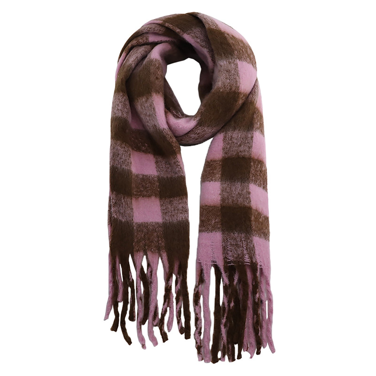 siminseming Christmas Mantel Scarves Winter Warm Lattice Large Scarf ...