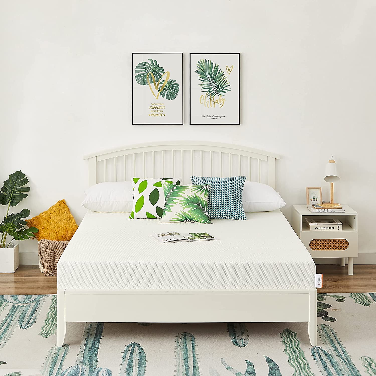 simple Mattress 5 Inch Green Tea Cooling Gel Memory Foam Mattress in a ...