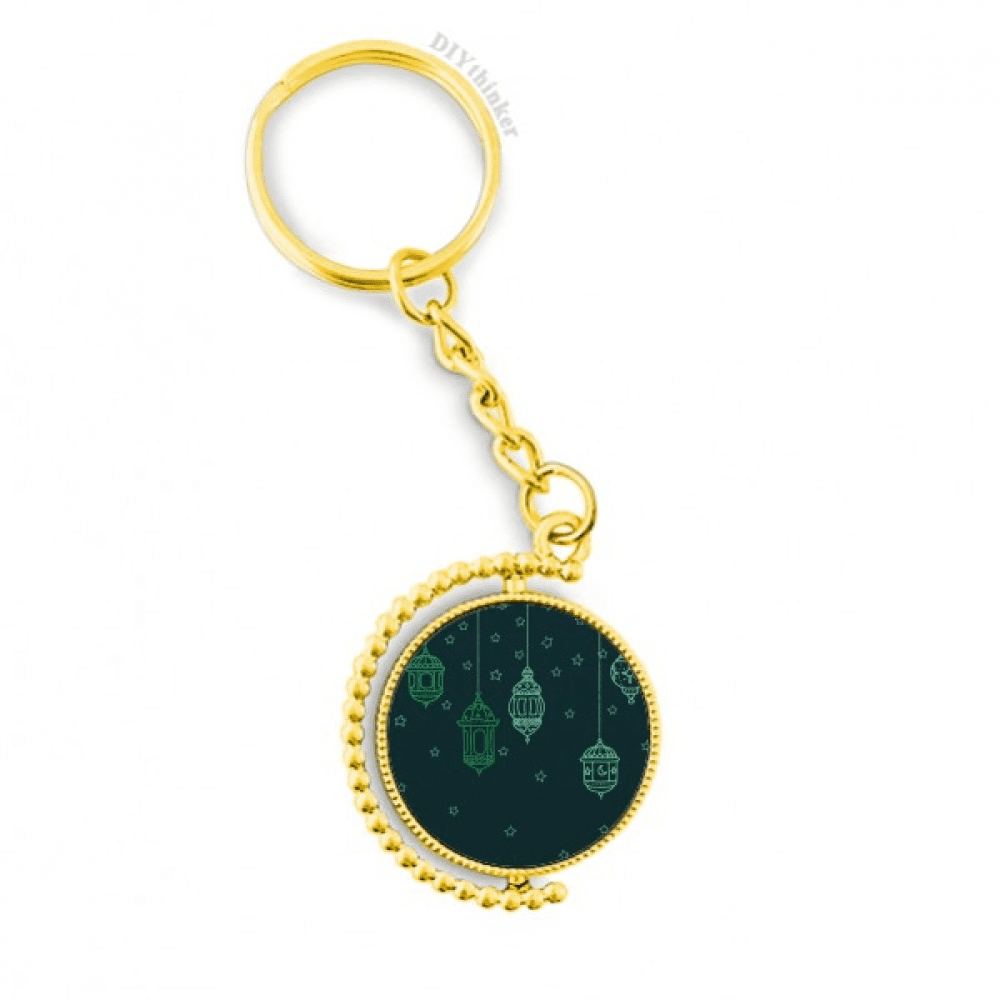 simple geometric shapes pattern metal connector key chain accessory en ...